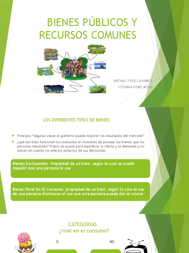 Bienes Publicos y Recursos Comunes | Descargar gratis PDF | Bien público | Bienes
