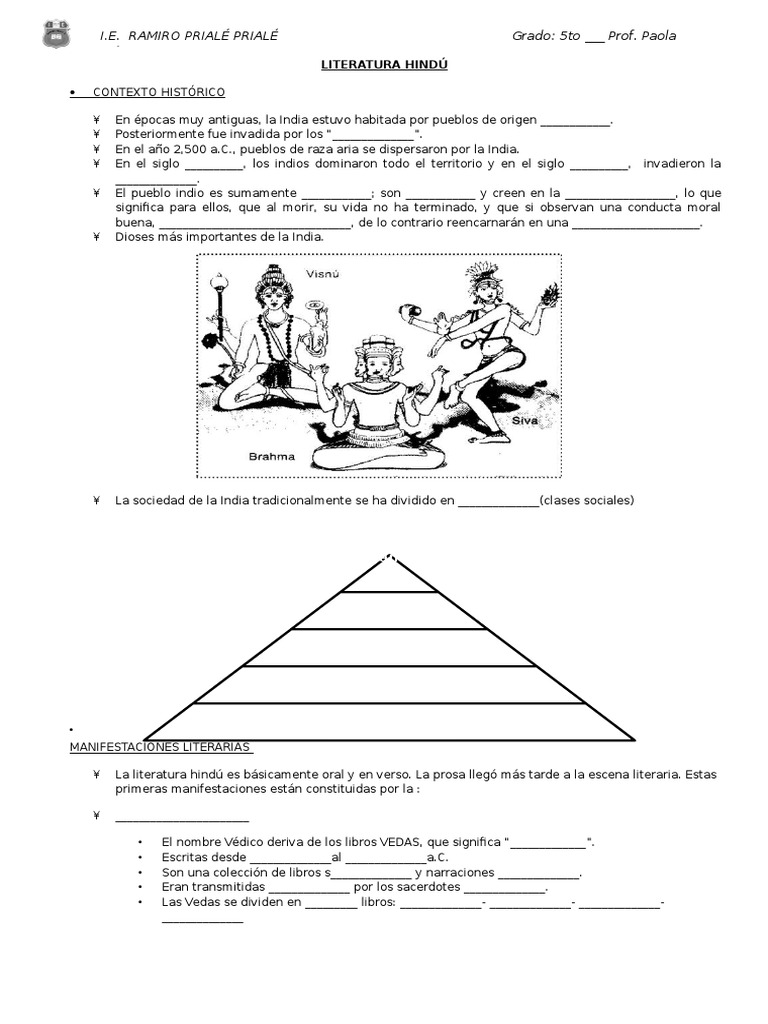 Clases y Literatura de la India Antigua | PDF | Rama | Textos Vaisnavas