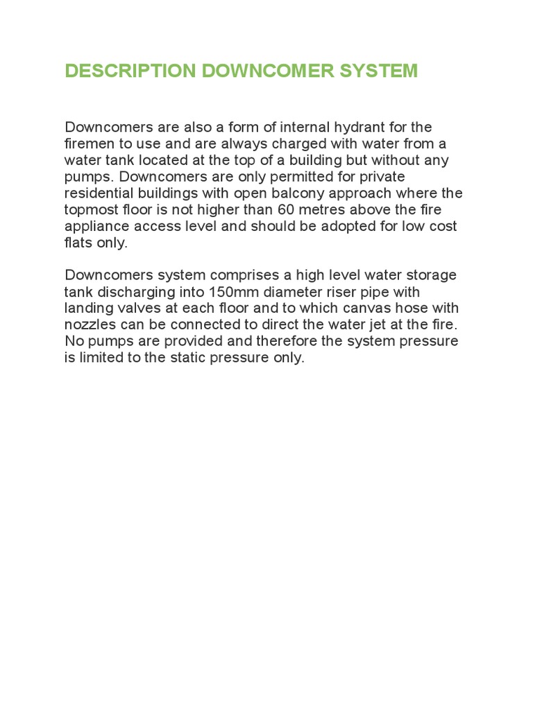 Design and Operation of a Passive Downcomer Fire Suppression System for ...