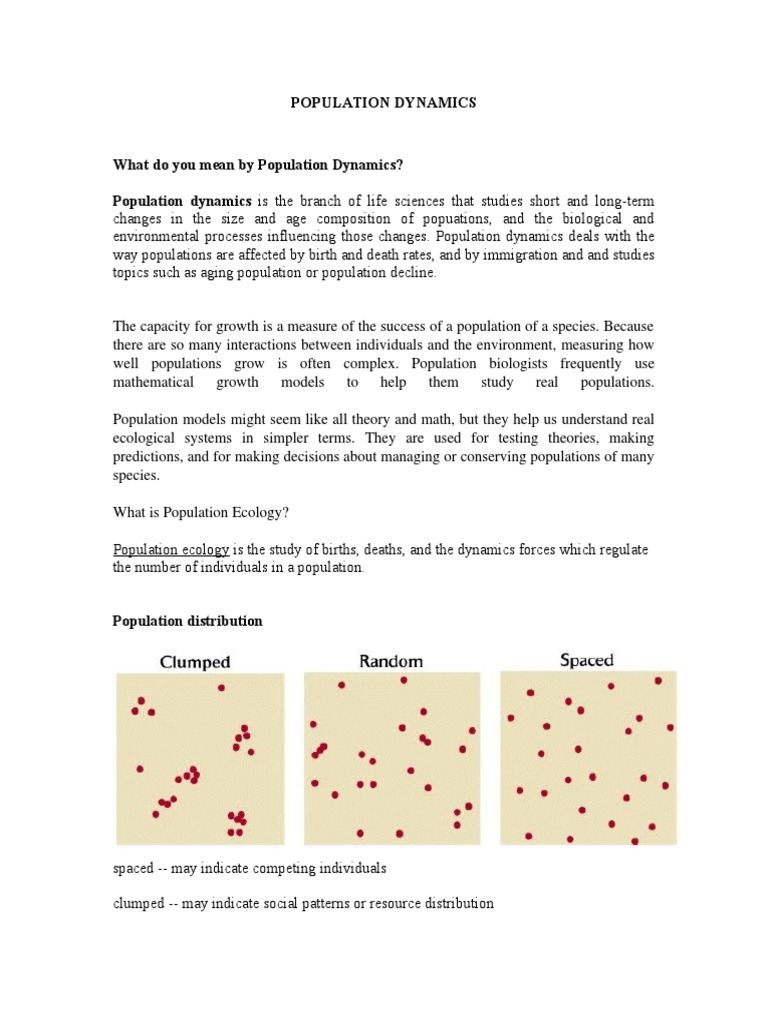 Population Dynamics Study by Fahmid | PDF | Natural Environment ...