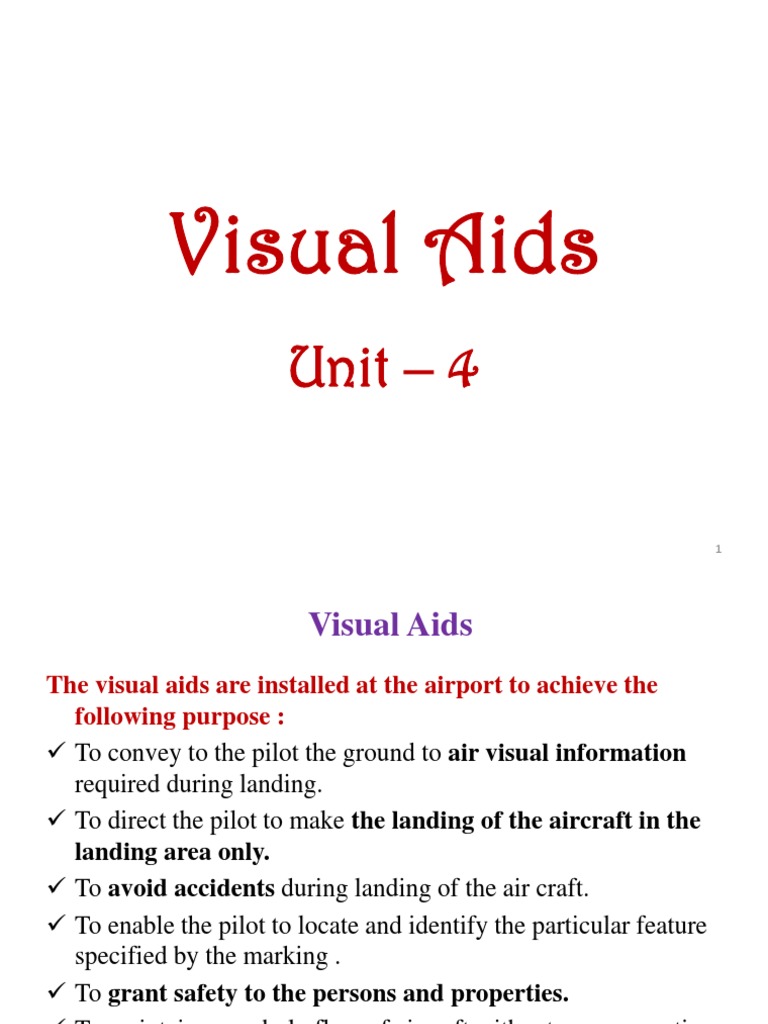 Visual Aids | PDF | Runway | Visual Flight Rules