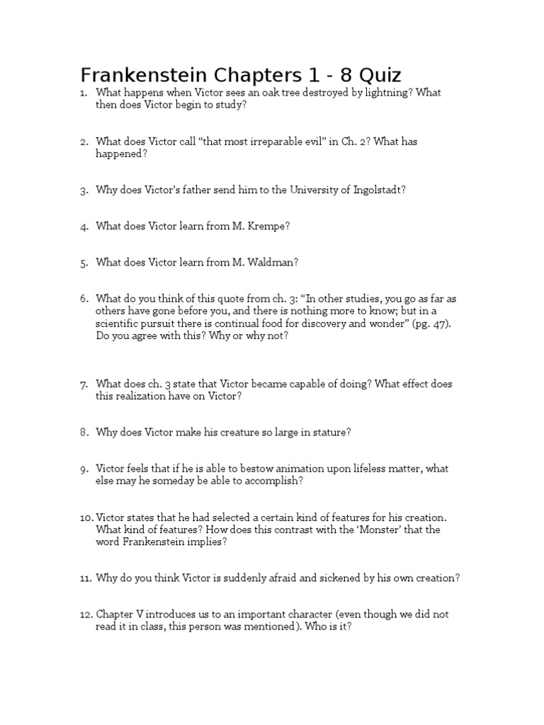 Chapters 1-8 Quiz | PDF