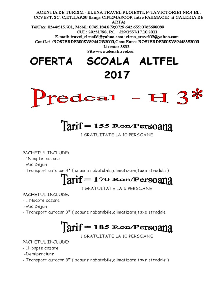 Predeal H 3 | PDF