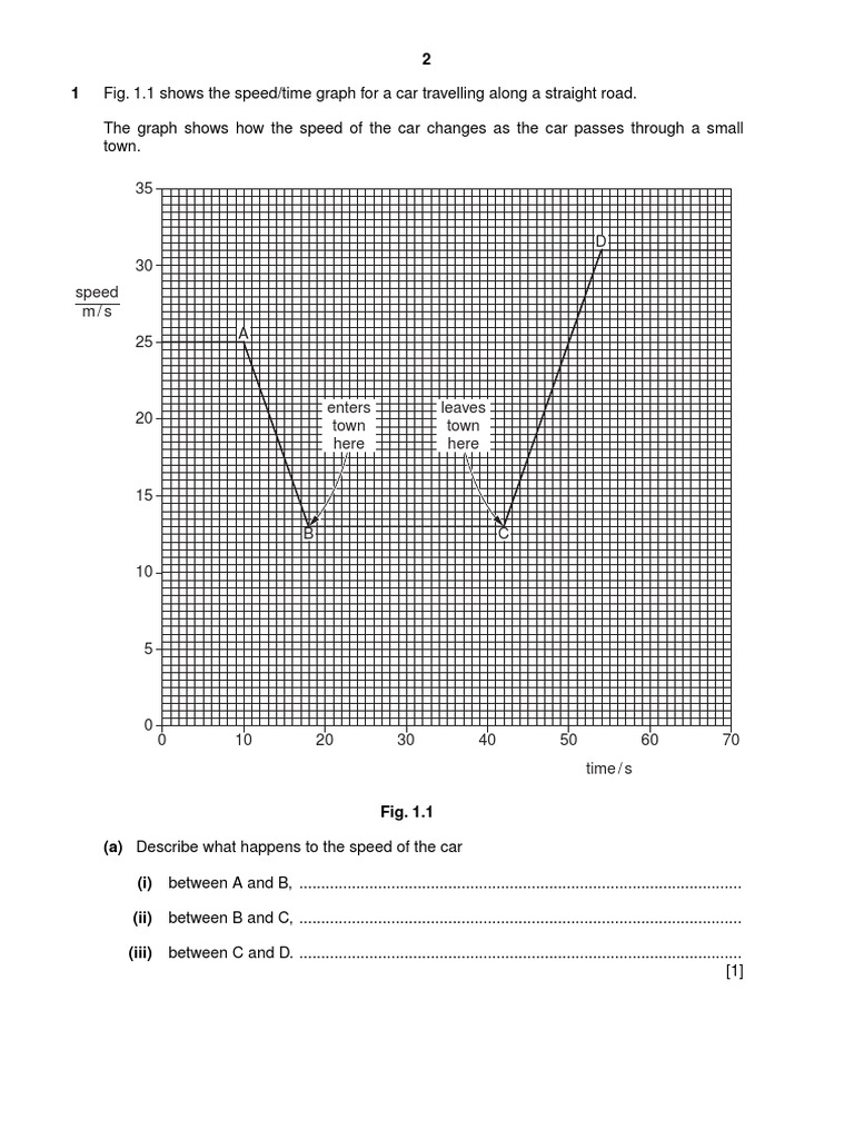 Combined Travel Graphs | PDF | Acceleration | Speed