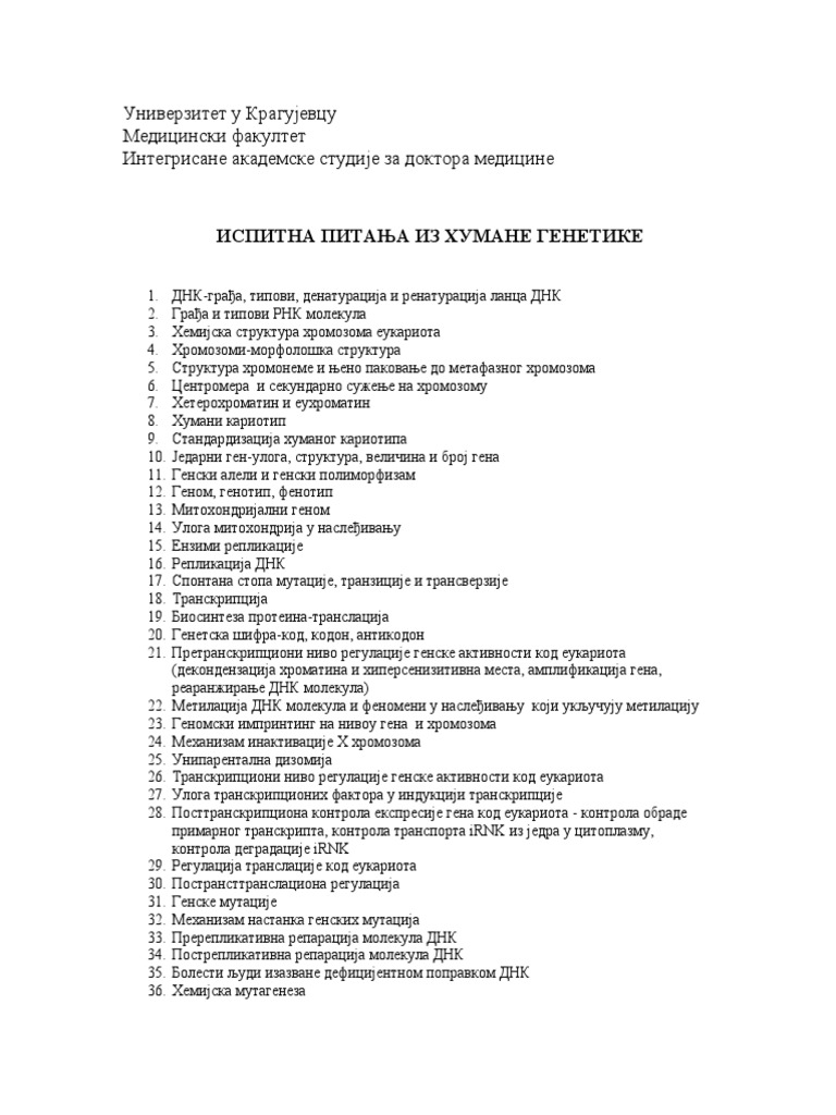 Humana Genetika PDF | PDF