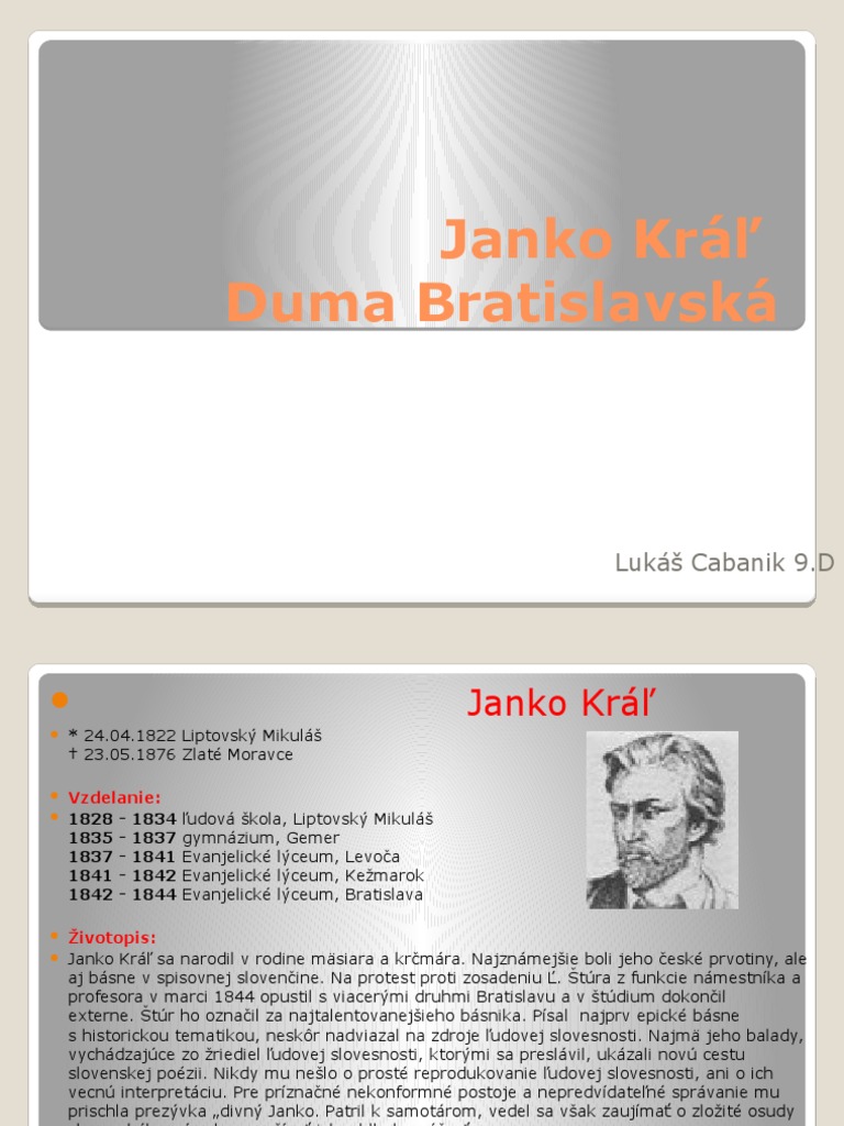 Janko Kráľ | PDF