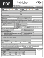 (BIR Form 1706) Capital Gains Tax Returm | PDF | Capital Gains Tax | Taxes