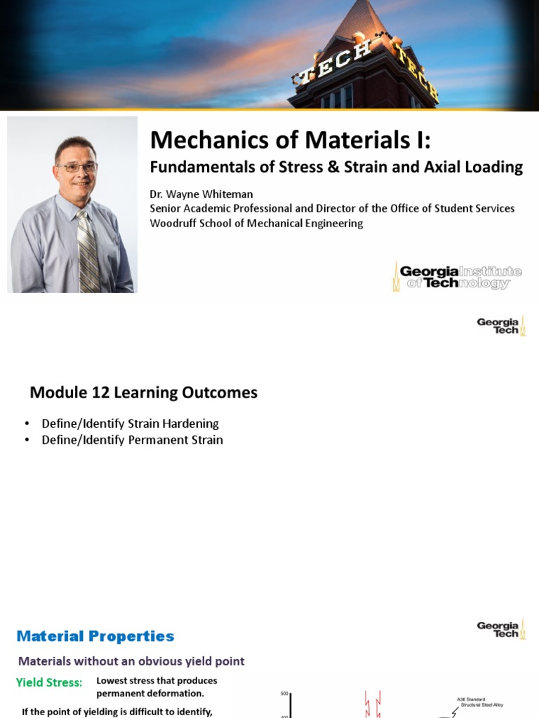 Module-12 Mechanis of Materials | PDF