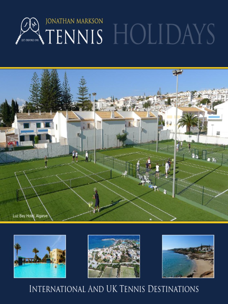 Jonathan Markson Tennis Holiday Brochure | PDF | Swimming Pool | Resort
