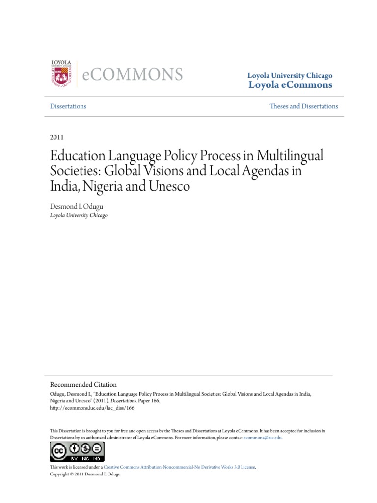 Education Language Policy Process in Multilingual Societies - Tese PDF ...