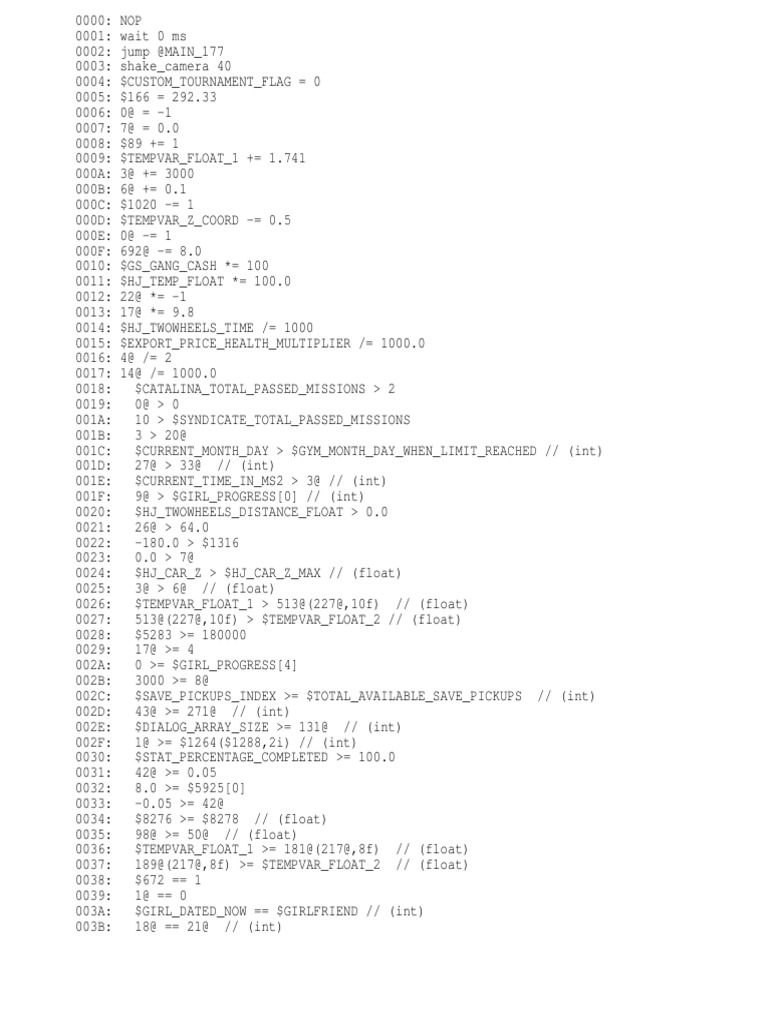 Op Codes | PDF | Geometric Measurement | Physics