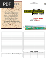 New RPMS Journal (Deped Tambayan) | PDF