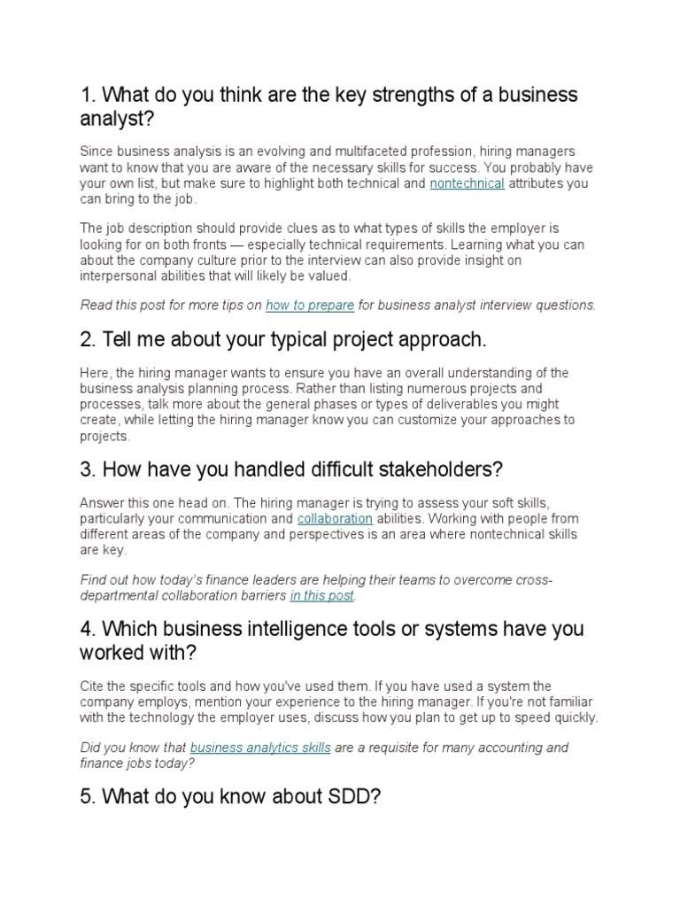 BA Questions | PDF | Use Case | Software Development Process