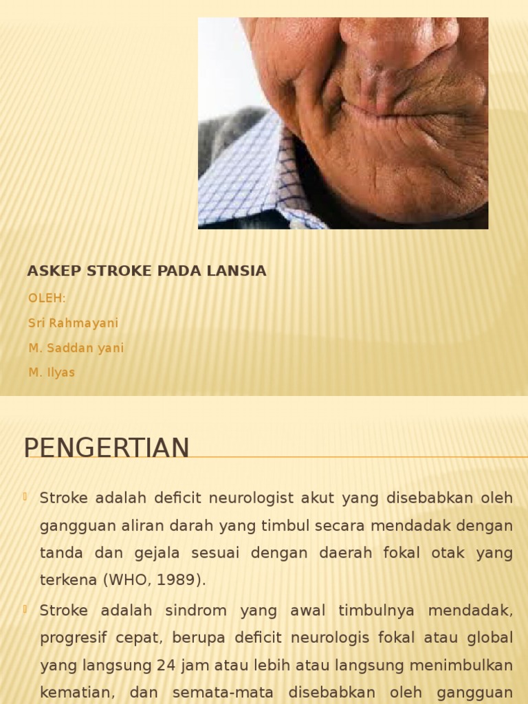 Askep Stroke Pada Lansia | PDF