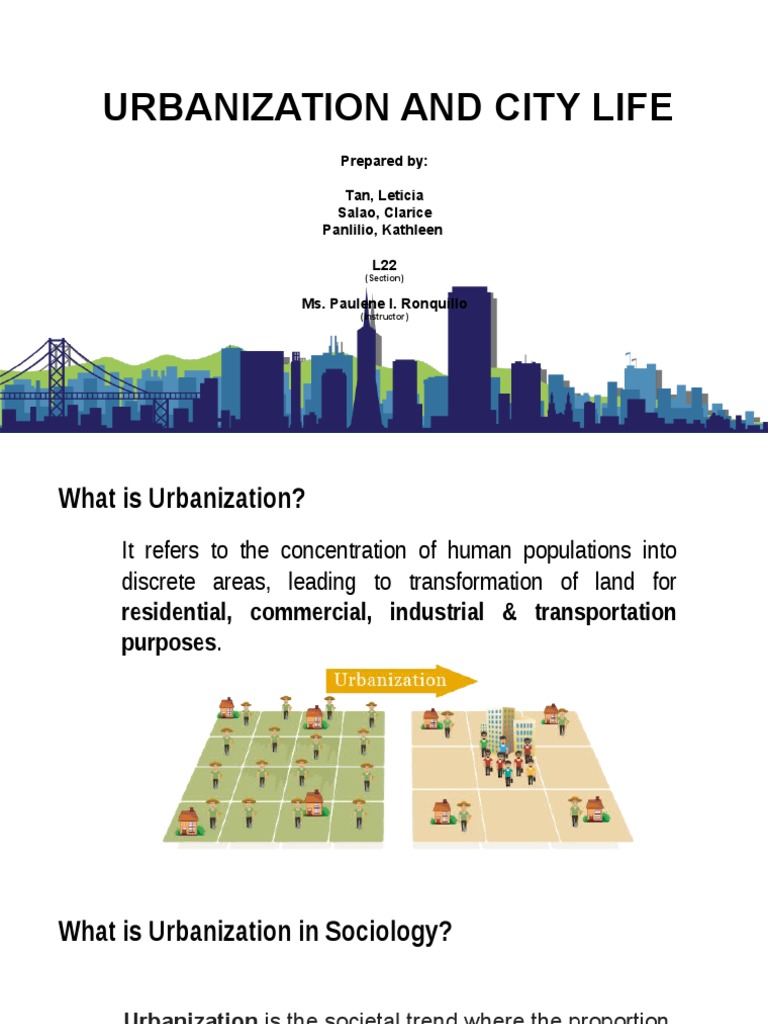 Urbanizationand Citylife | PDF | Urbanization | Natural Environment