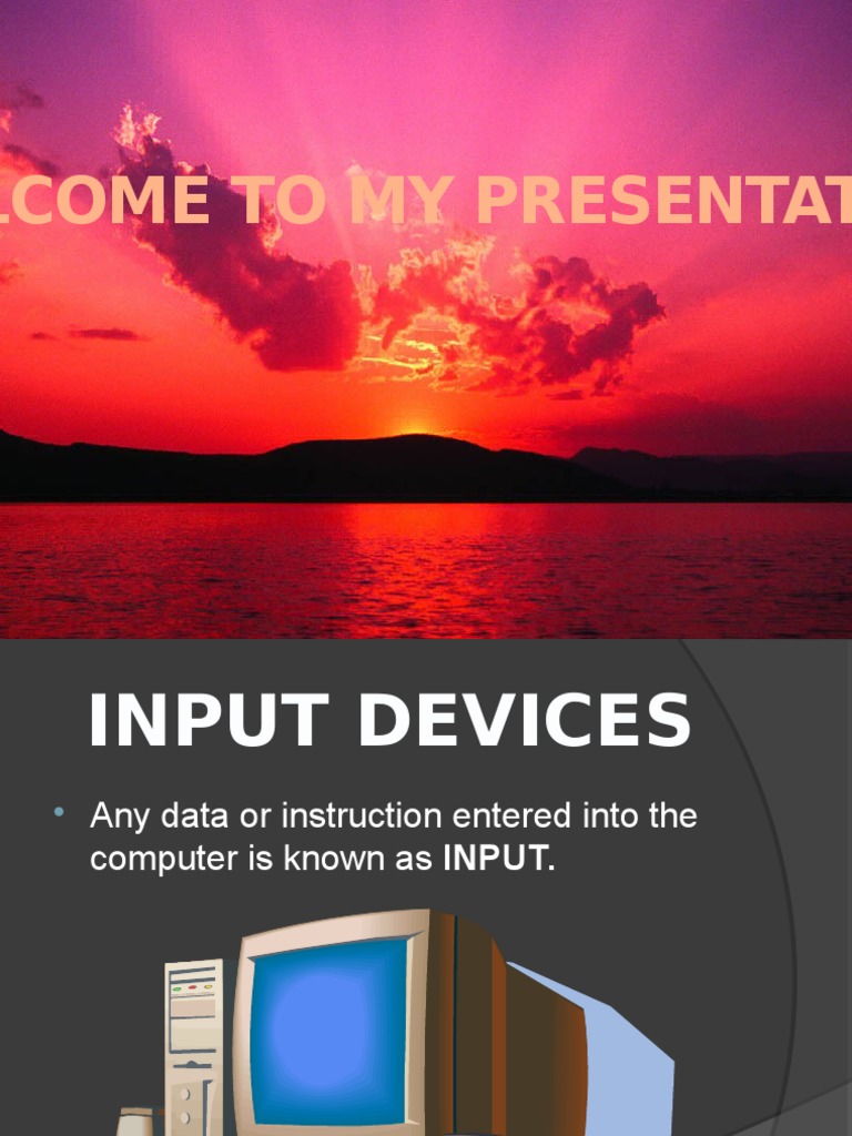 Welcome To My Presentation | PDF | Image Scanner | Computer Keyboard