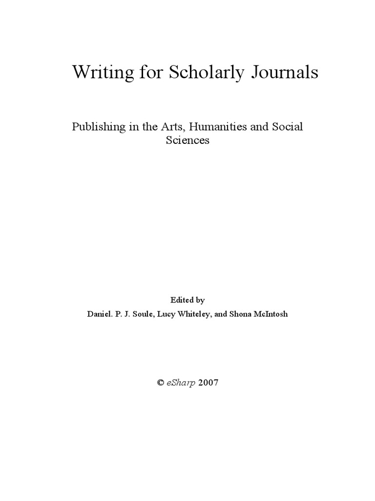 Writing Journa Articles | PDF | Academic Publishing | Postgraduate ...