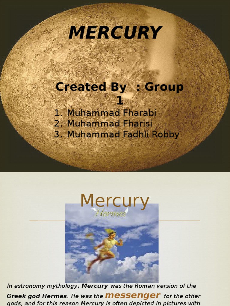 Mercury: Created By: Group 1 | PDF | Mercury (Planet) | Earth