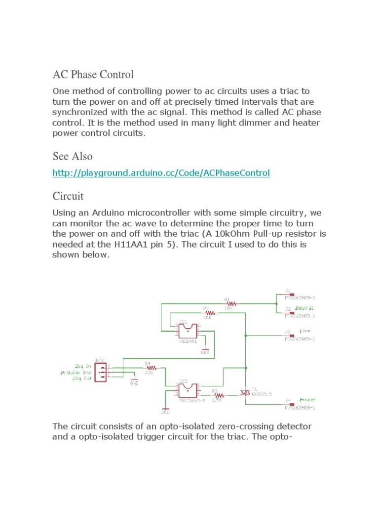 AC Phase Control | PDF | Electronic Circuits | Electrical Circuits