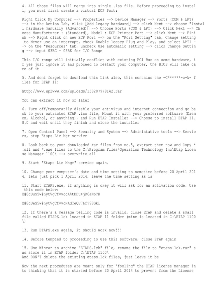 ETAP Installation Guide | Download Free PDF | Computer File | Computer ...