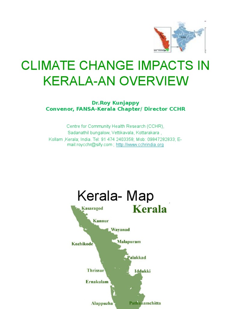 Climate Change Impacts in Kerala | PDF | Sea Level Rise | Hyperthermia