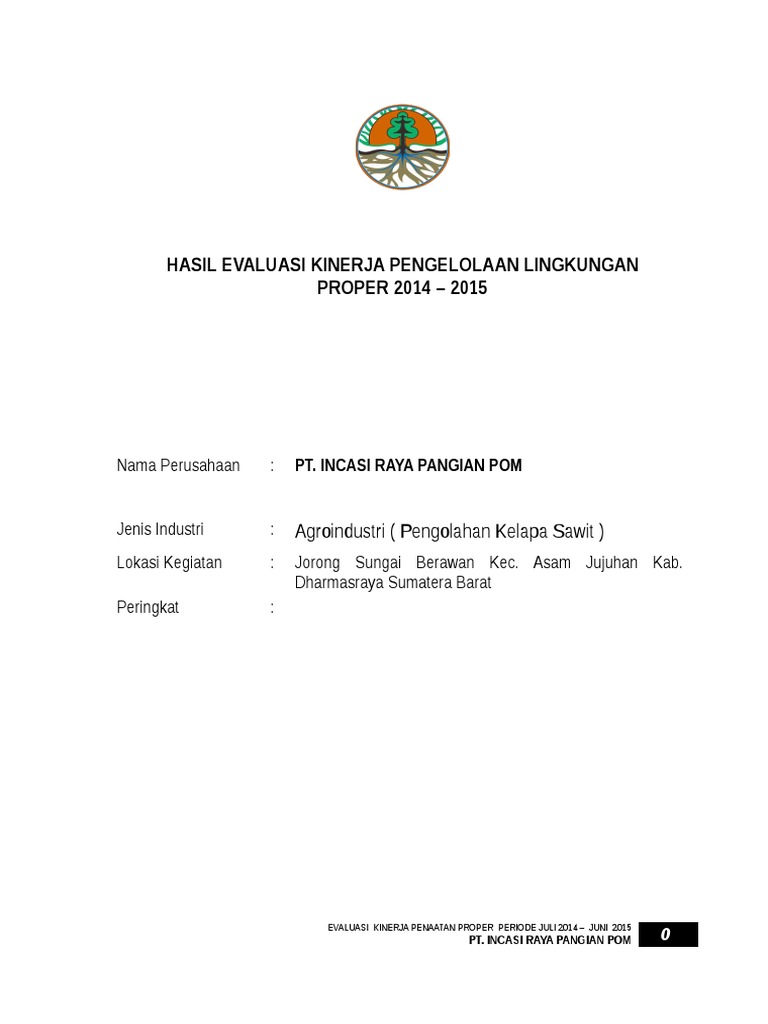 Format Raport Lengkap Incasi Raya 2015 | PDF | Teknologi & Rekayasa