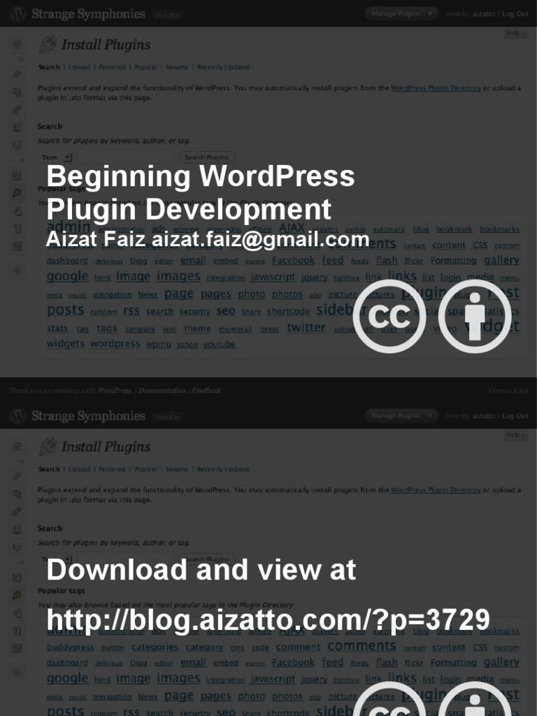 Beginning WordPress Plugin Development | Download Free PDF | Word Press ...