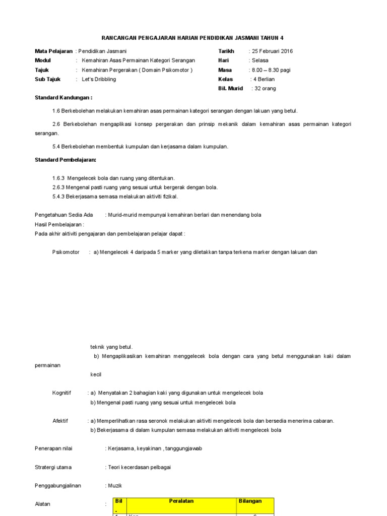 Tahun 4 - Mengelecek Bola | PDF