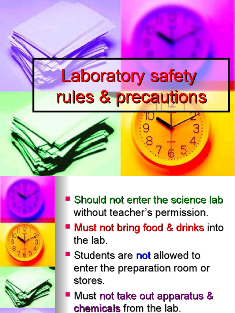 Laboratory Safety Rules & Precautions | PDF