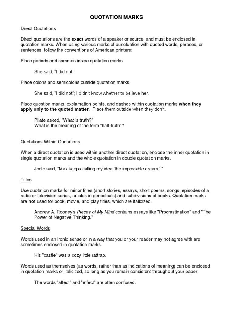 Quotations Pdf Pdf Quotation Mark Punctuation