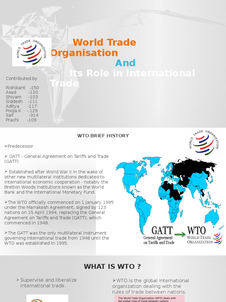 Analysis of the Roles and Structure of the World Trade Organization ...