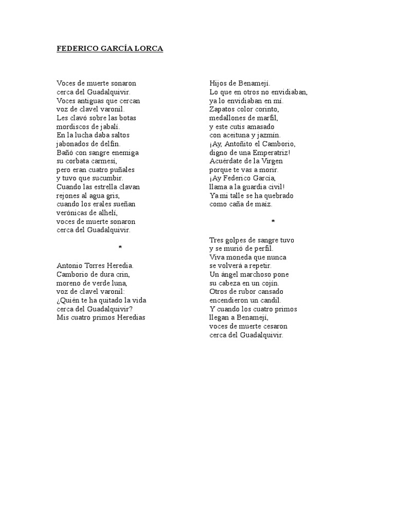 Muerte de Antoñito El Camborio | PDF