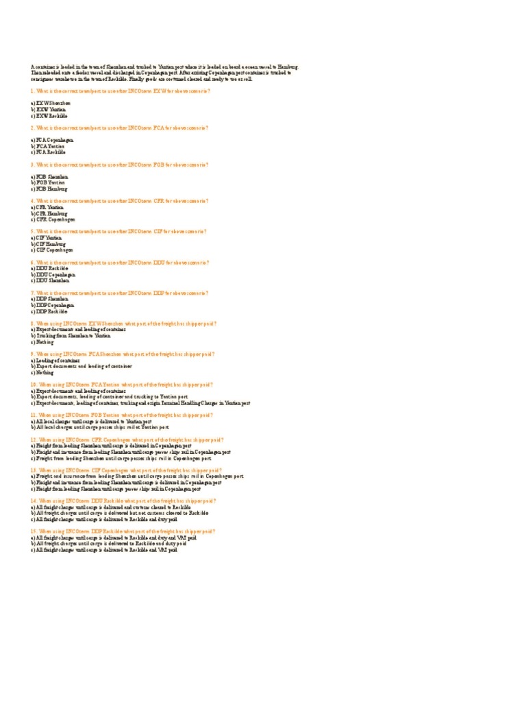 Cdcs Question | PDF | Letter Of Credit | Trade