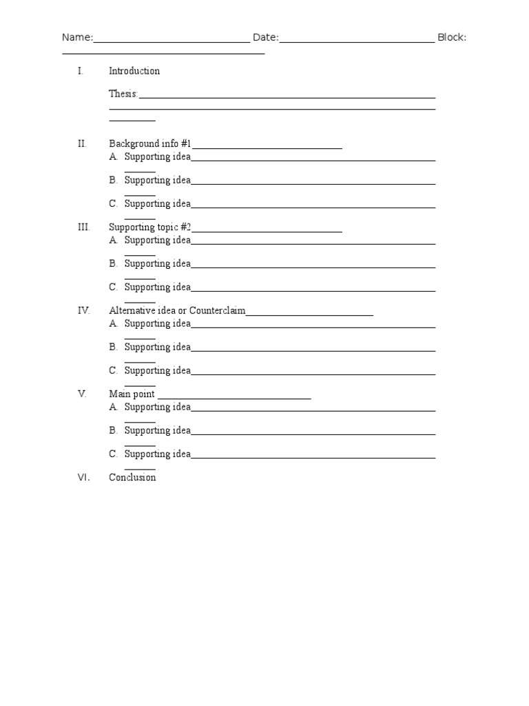 General Outline | PDF