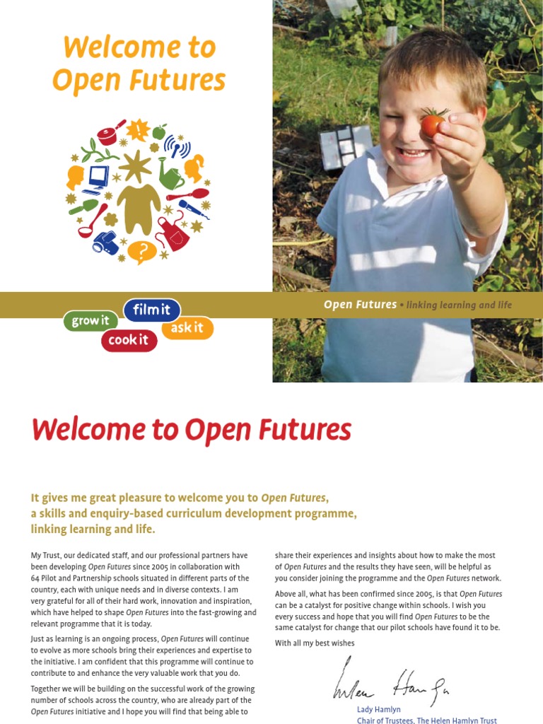 Open Futures Brochure | PDF | Educational Technology | Teachers