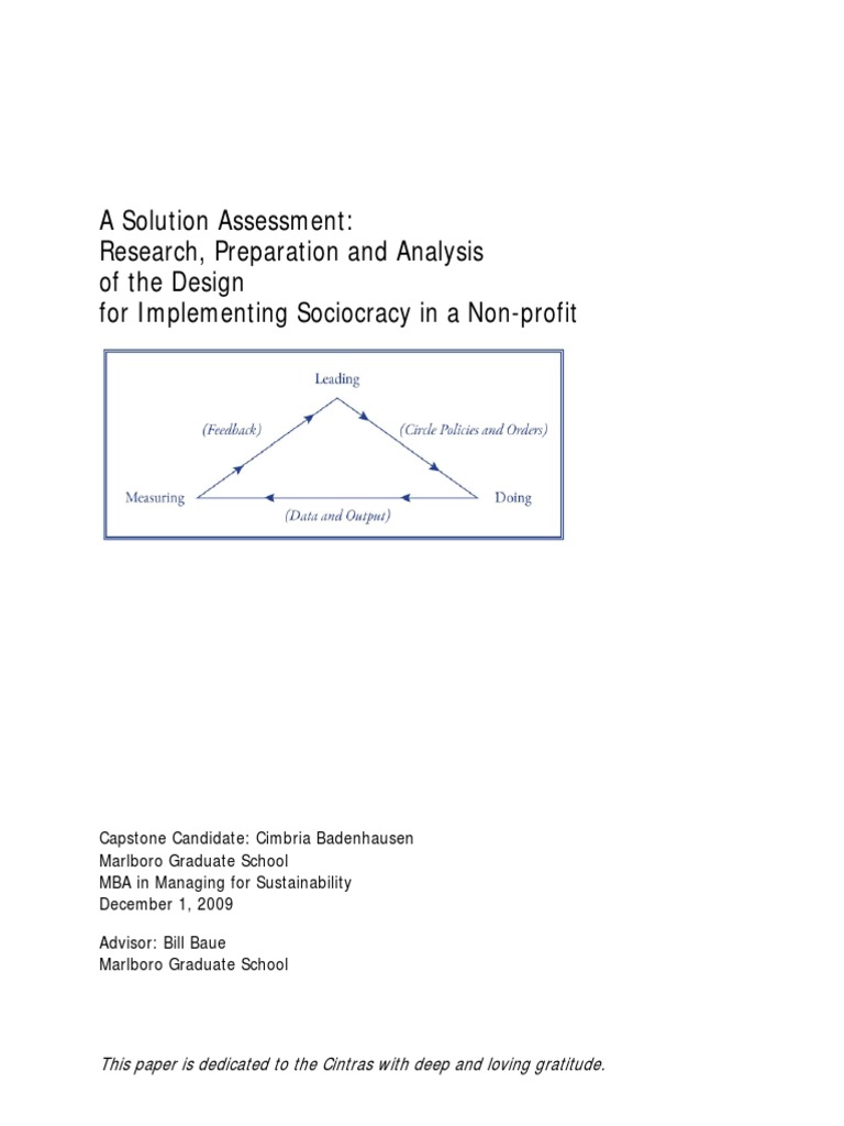 Cimbri A Capstone Binder 120109 | PDF | Governance | Sustainability