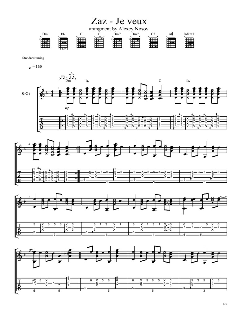 Zaz-Je Veux 2 | PDF