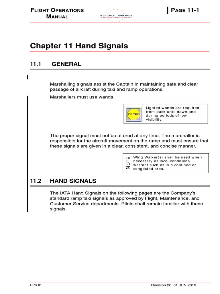 Hand Signals | PDF | Aviation | Aircraft