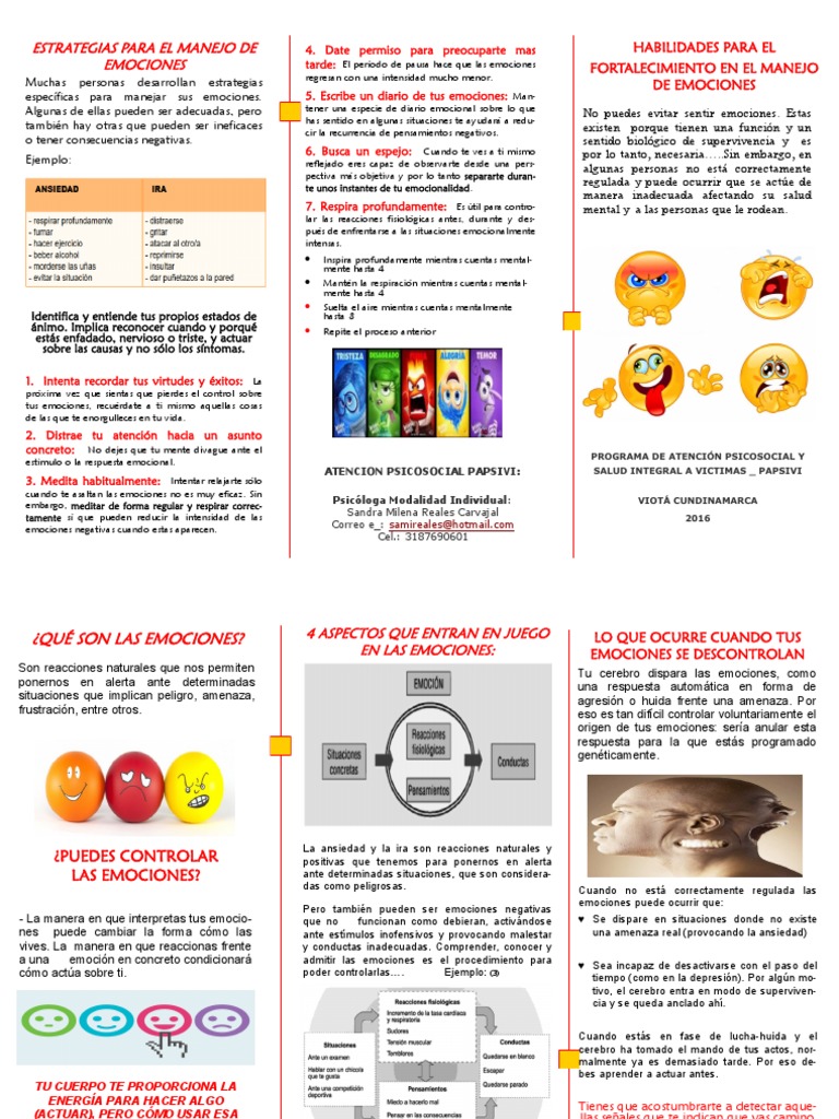 Manejo de Emociones-2 | PDF | Las emociones | Ansiedad