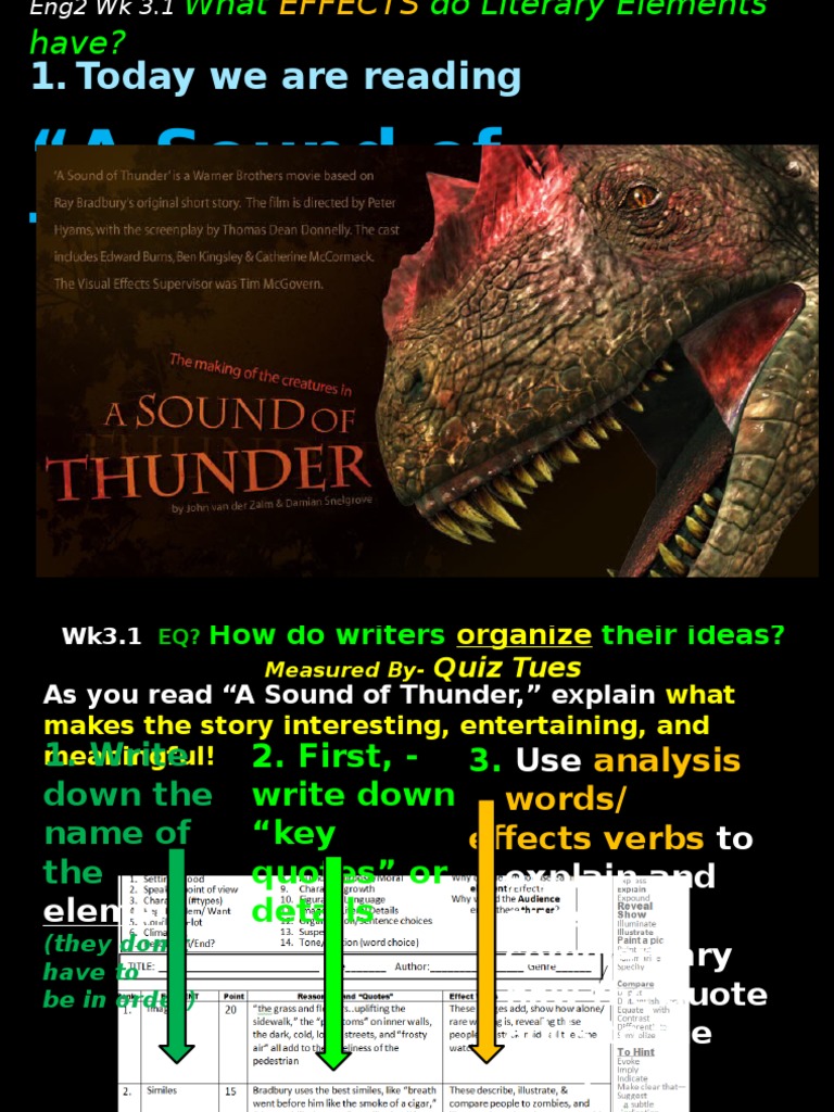 Sound of Thunder - Powerpoint | PDF | Leisure