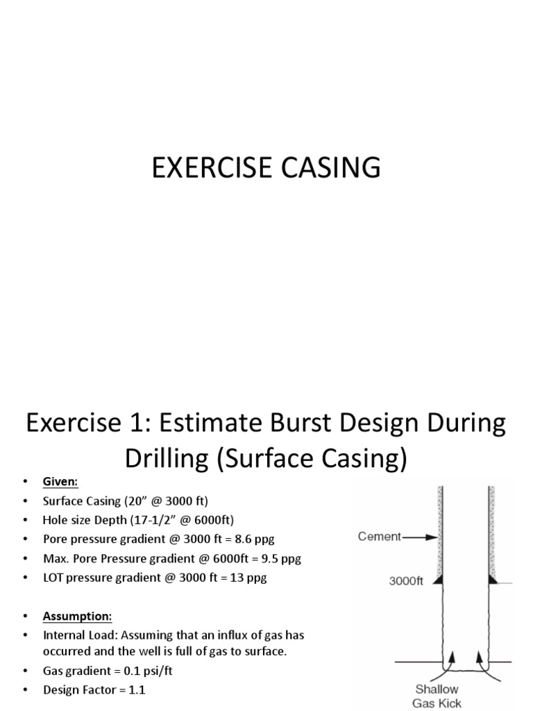 20 - Exercise Casing | PDF | Casing (Borehole) | Pressure