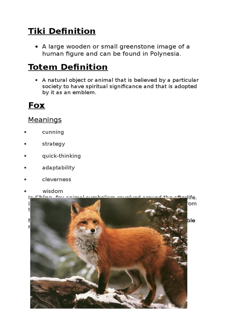 Tiki, Totem and Animals | PDF