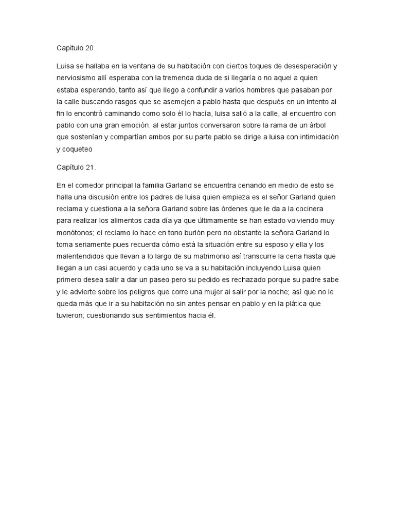 Los Deshabitados-Marcelo Quiroga Santa Cruz-Cap 20 y 21 | PDF