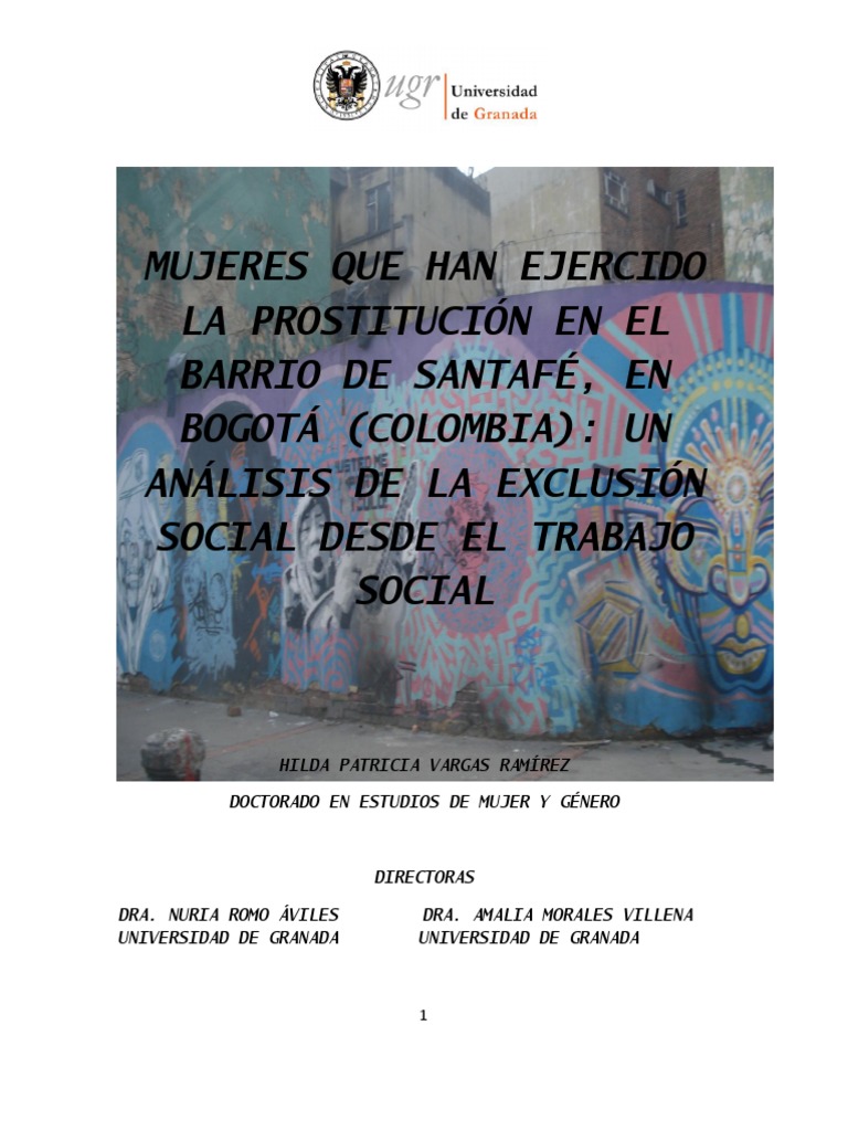 Mujeres Que Han Ejecido Prostitucion Barrio Santa Fe Pdf Pdf Bogotá