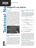 Staggering of Rebar Lap | PDF | Beam (Structure) | Bending