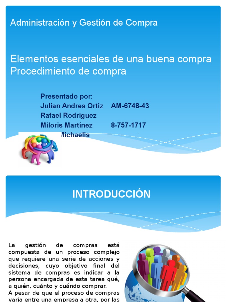 Elementos Esenciales de Una Buena Compra y Procedimiento de Compra | PDF