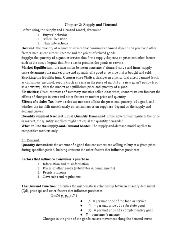 Understanding Supply and Demand Dynamics | PDF | Supply And Demand | Demand