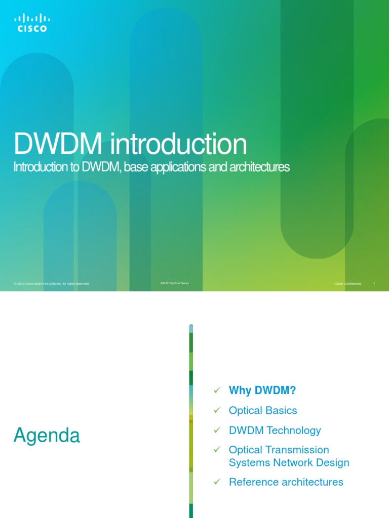 DWDM 101 - Introduction To DWDM 2 | PDF | Wavelength Division ...