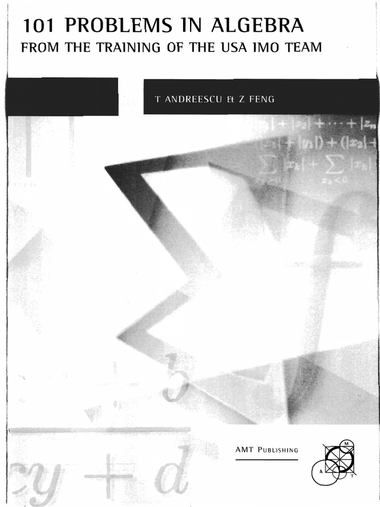 101 Problems in Algebra | PDF