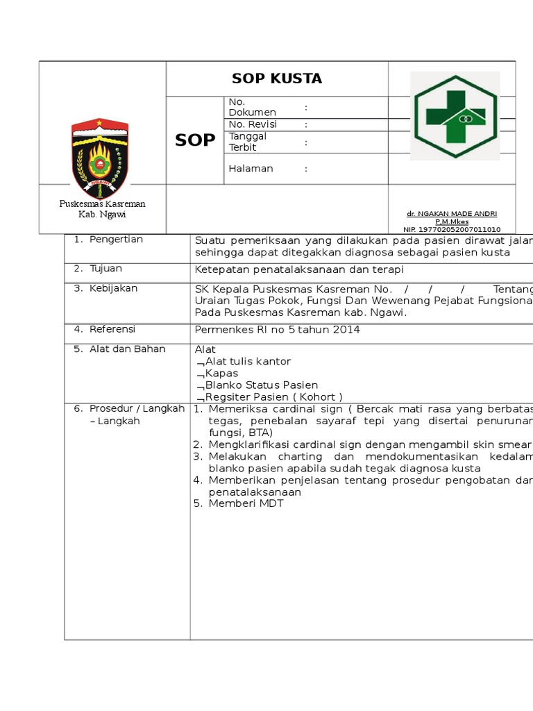 Sop Kusta | PDF | Sains & Matematika